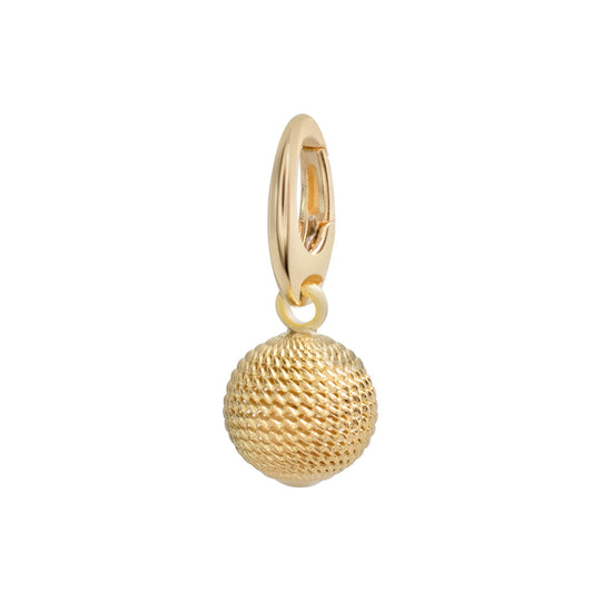 18ct Yellow Gold Sphere Pendant Charm | Auric Jewellery